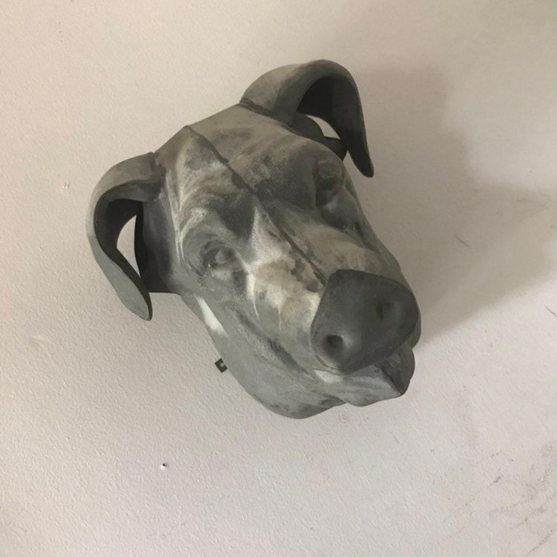 Antique French Zinc Boar Head French Butchers Pig Mount Trade Sign Zinc ...