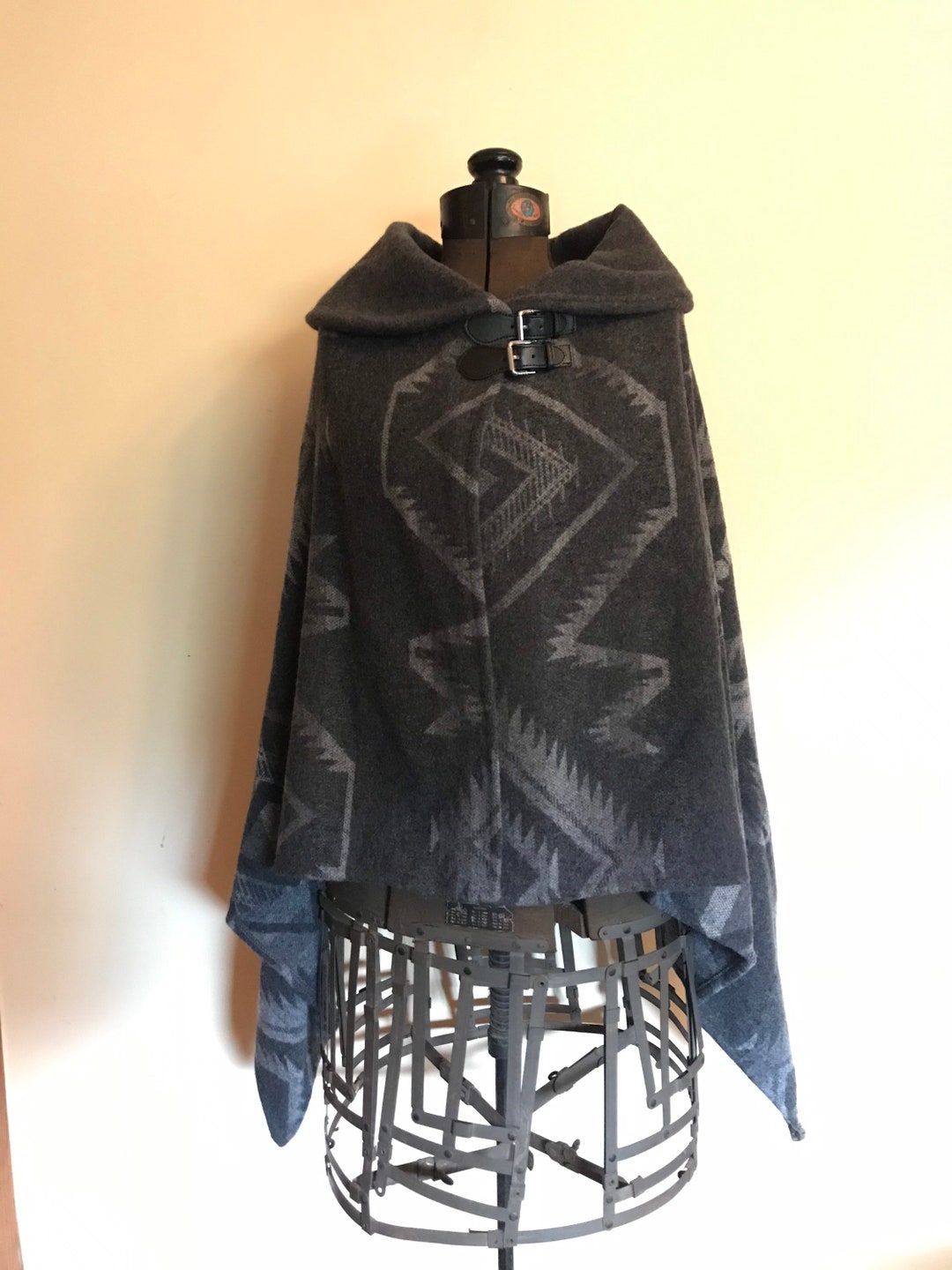 Vintage Ralph Lauren Tribal Cape Coat Western Southwestern Aztec Wrap ...