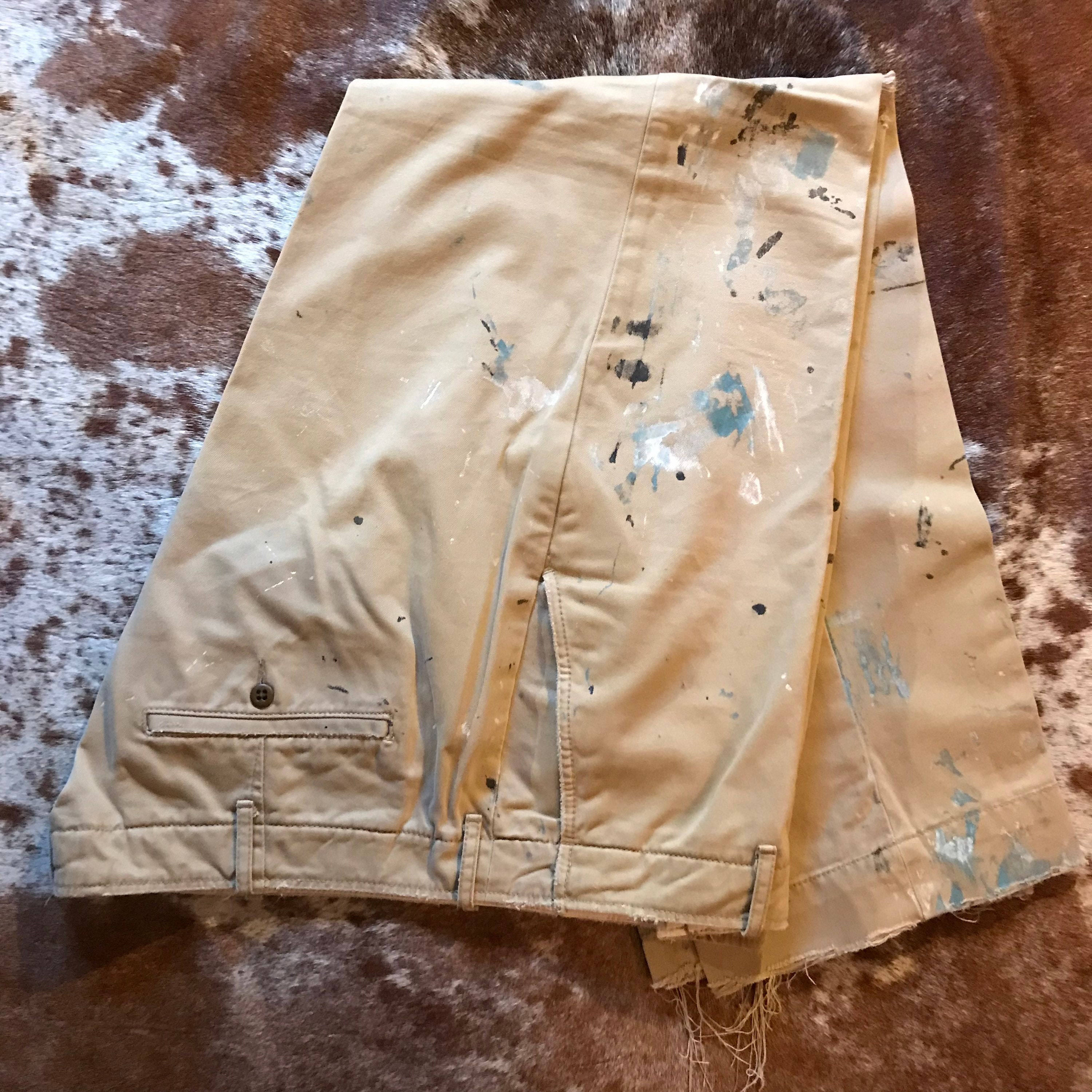 Ralph Lauren Paint Splatter Pants Painters Pants Paint Splashed Pollack ...