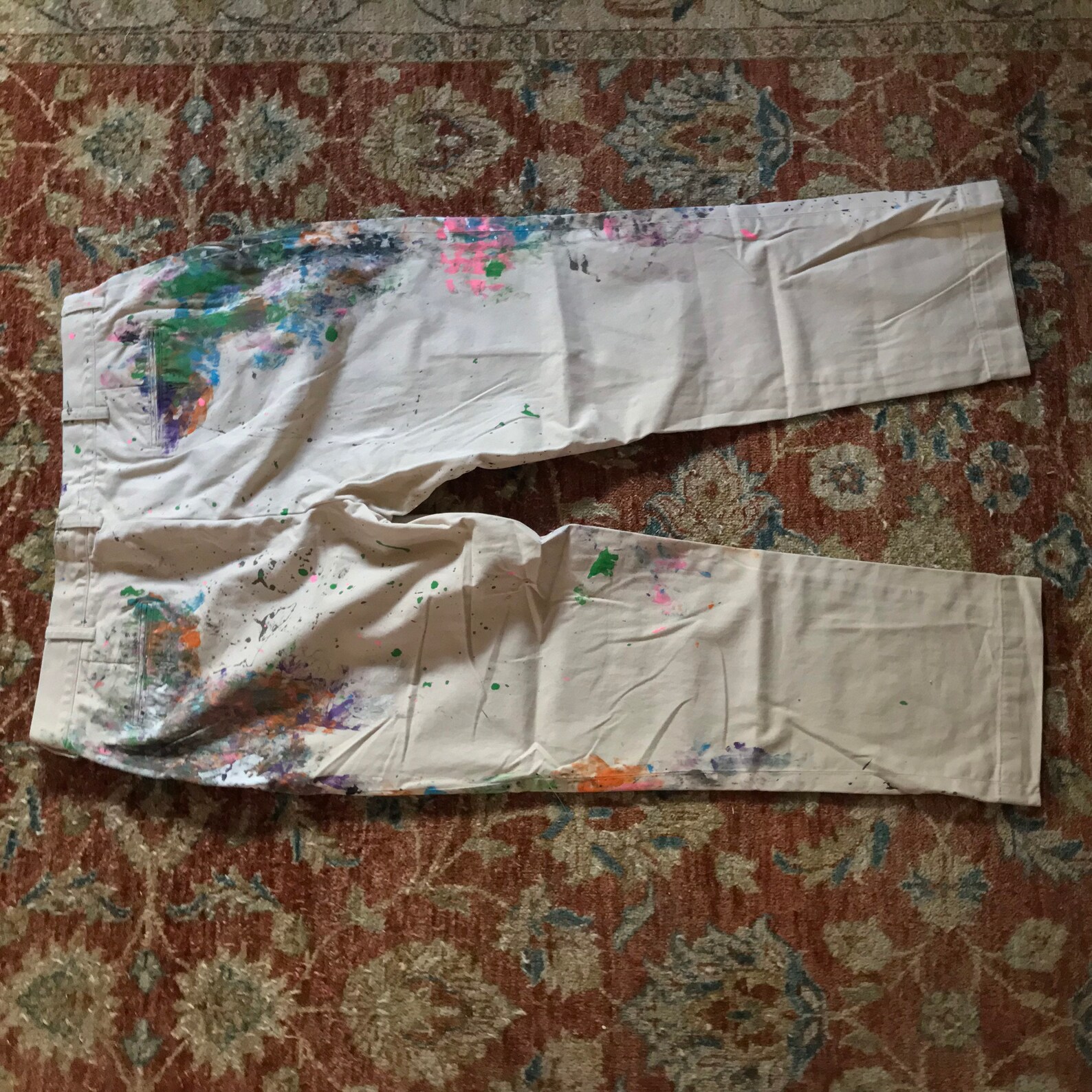 Ralph Lauren Pants Painters Pants Paint Splashed Pollack Paint ...