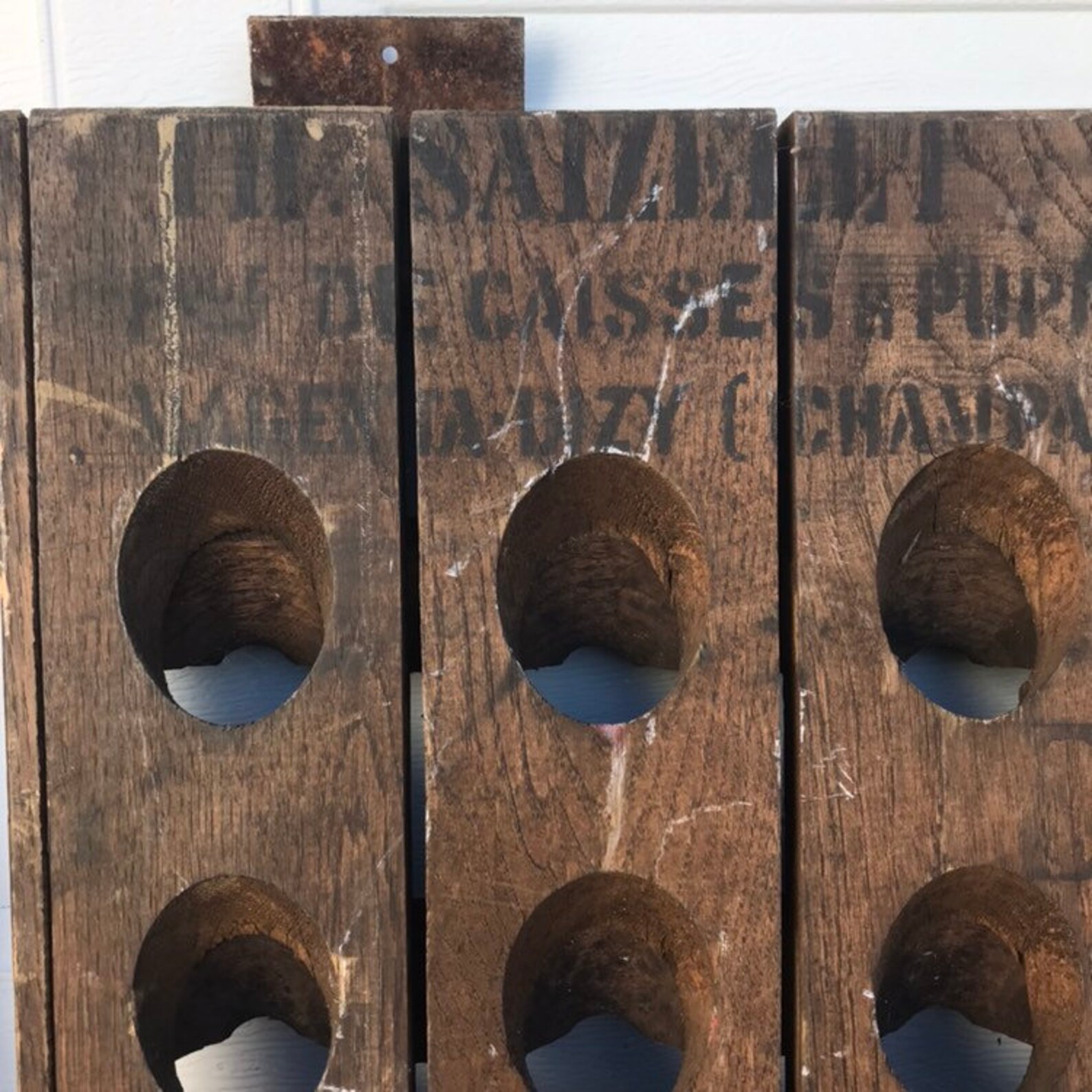 Antique French Wine Racks Riddling Rack French Wine Rack Champagne Rack ...