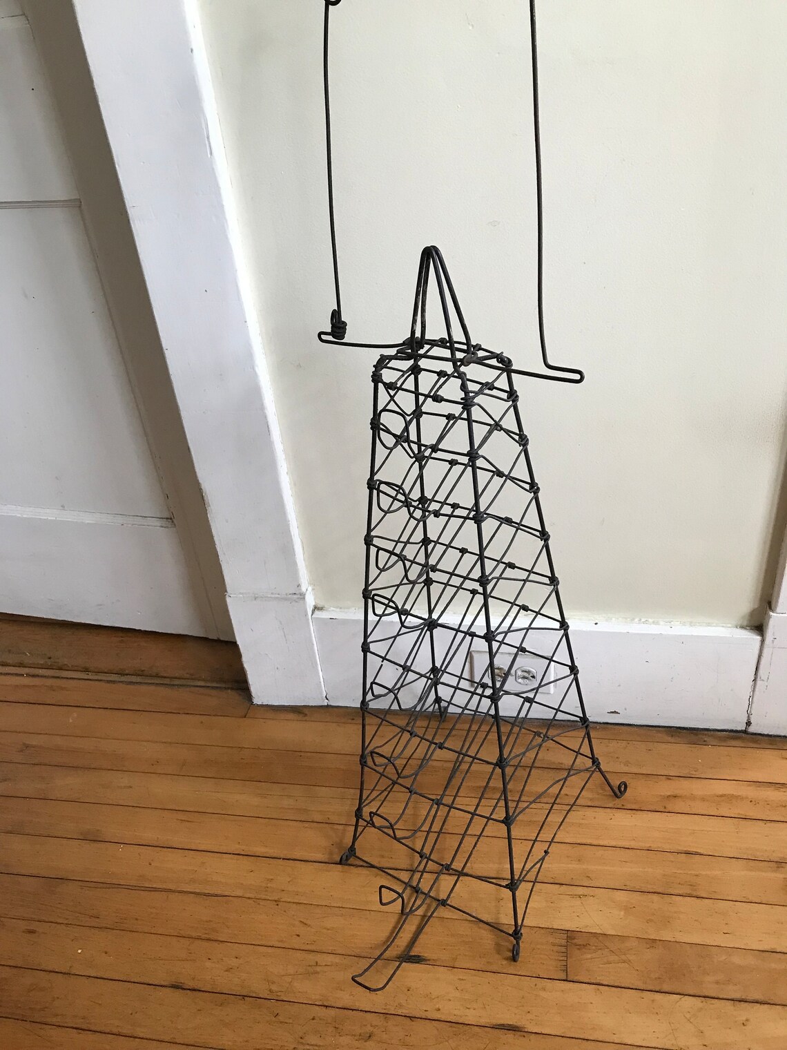 Antique French Wire Rack Wirework Bakery Stand Store Display Paris ...