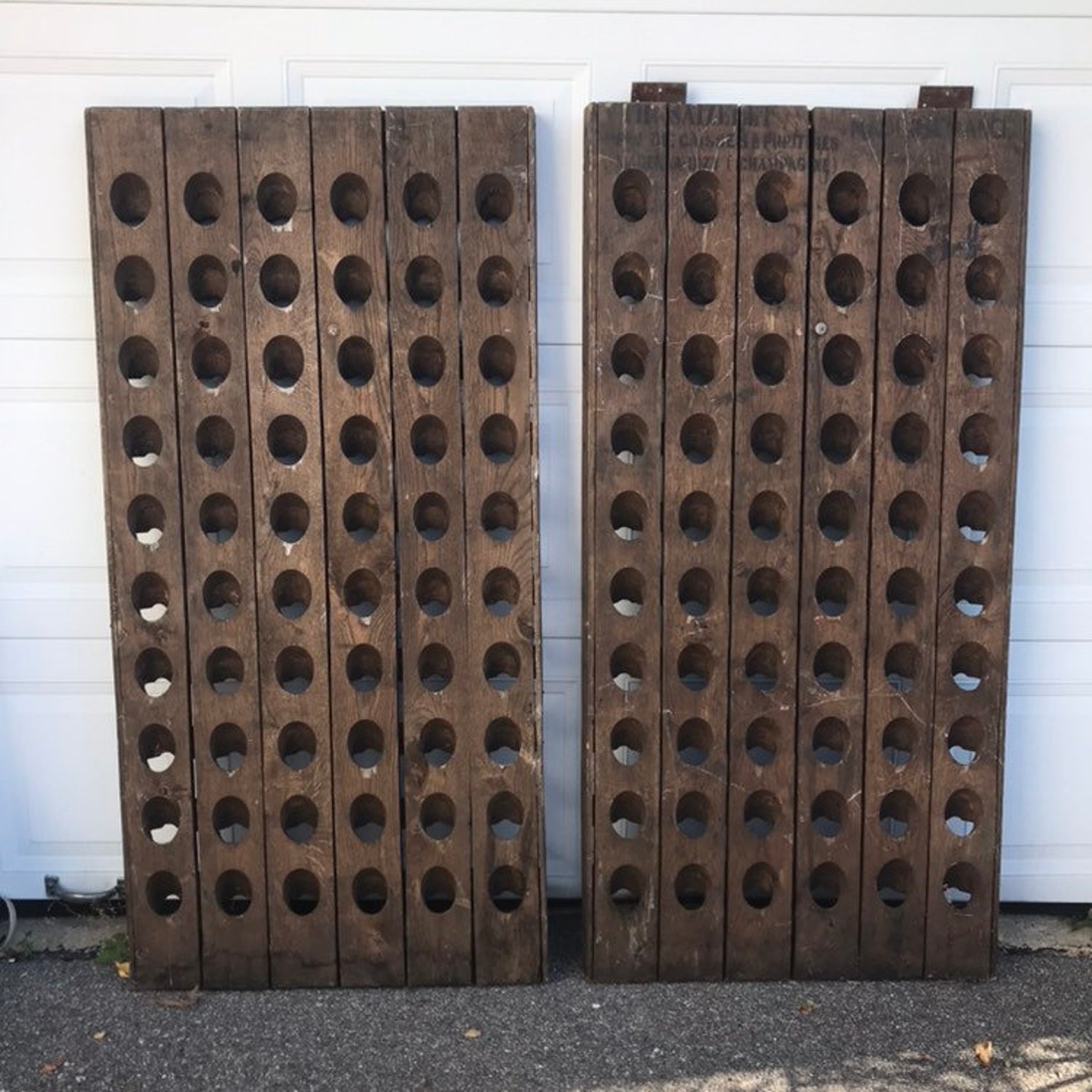 Antique French Wine Racks Riddling Rack French Wine Rack Champagne Rack ...