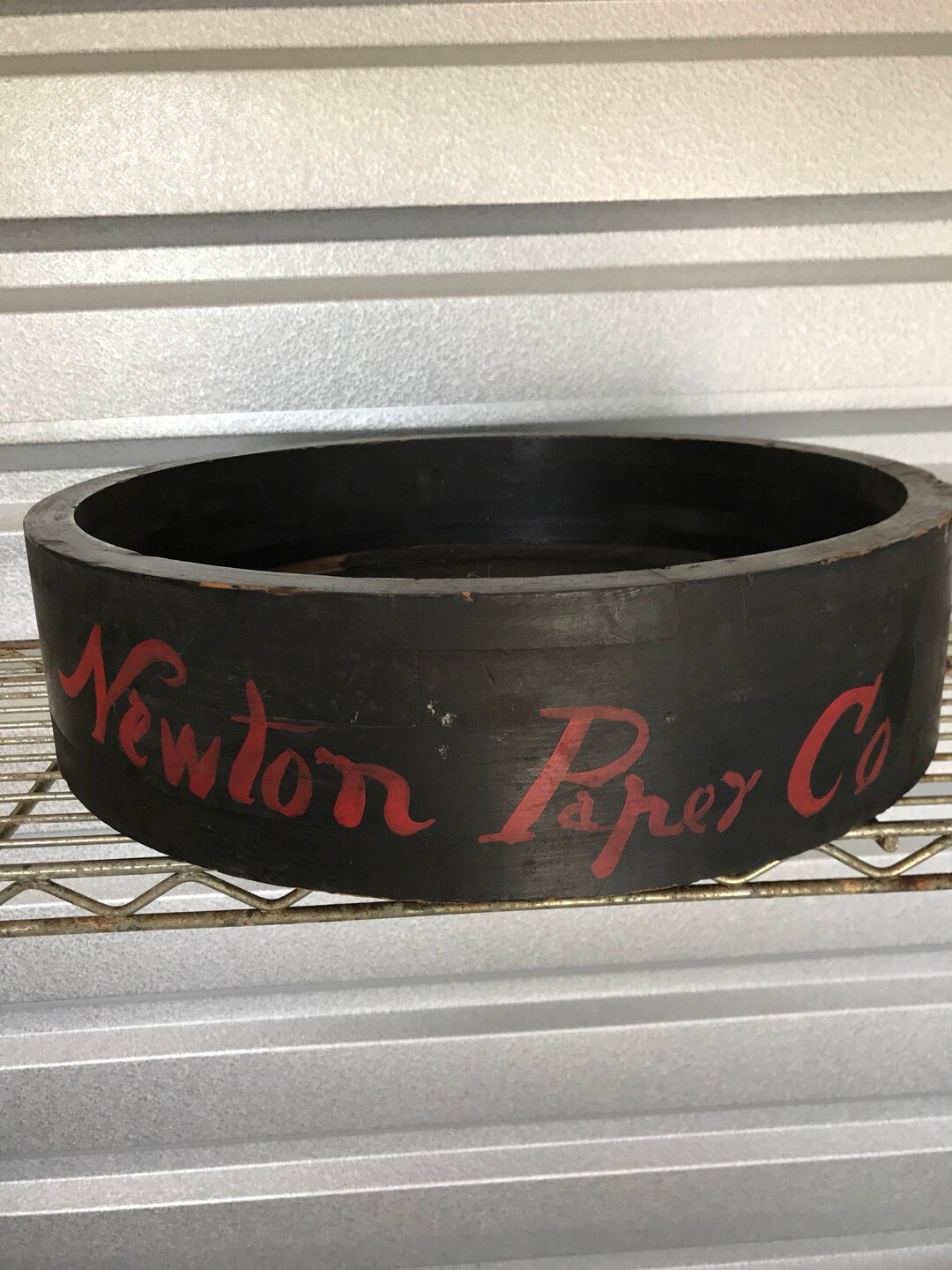 Antique Industrial Tray Gear Newton Paper Company Wood Cog Mold Factory ...