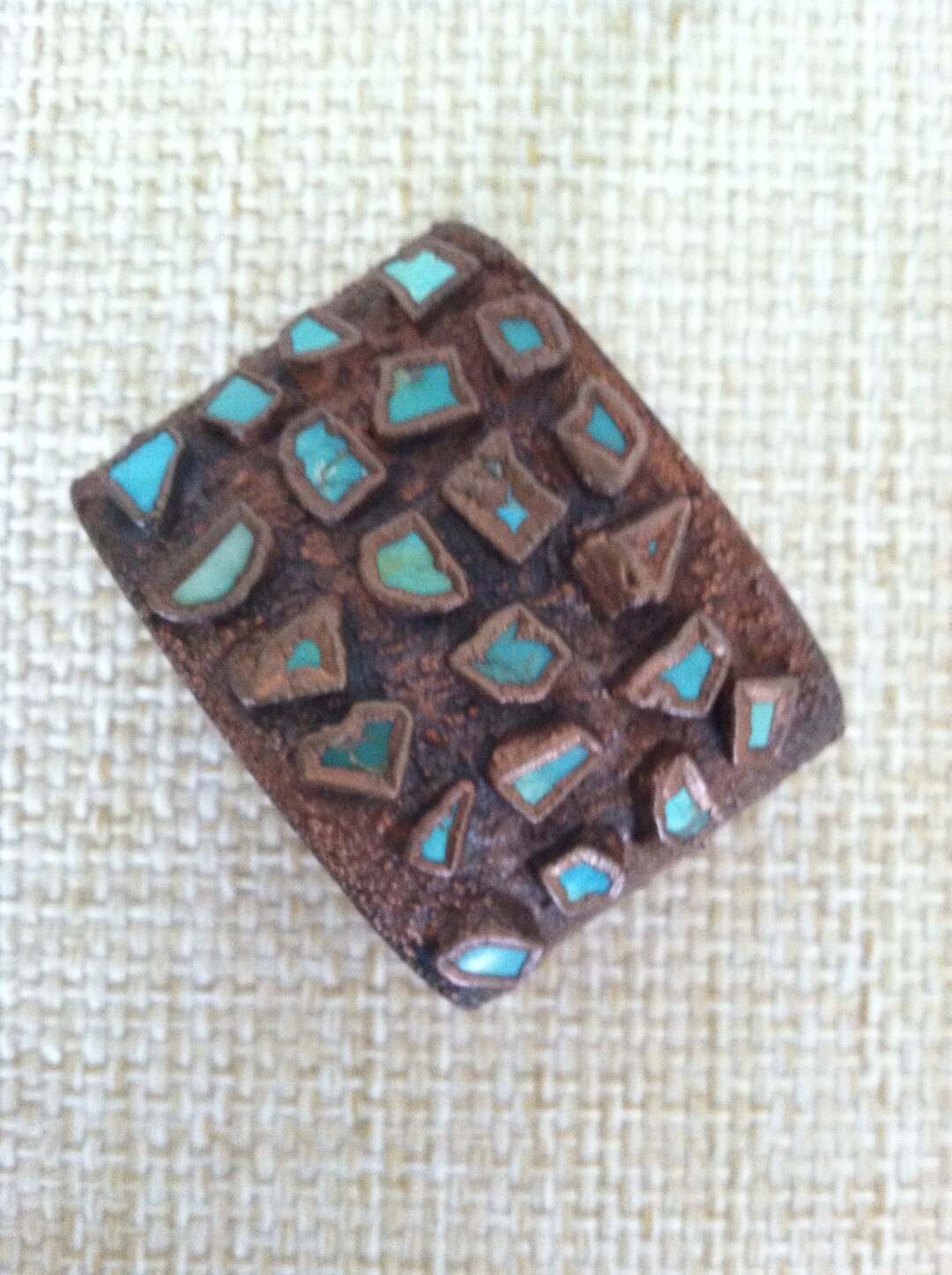 Navajo Copper Bracelet Bell Trading Turquoise Solid Copper Cuff ...