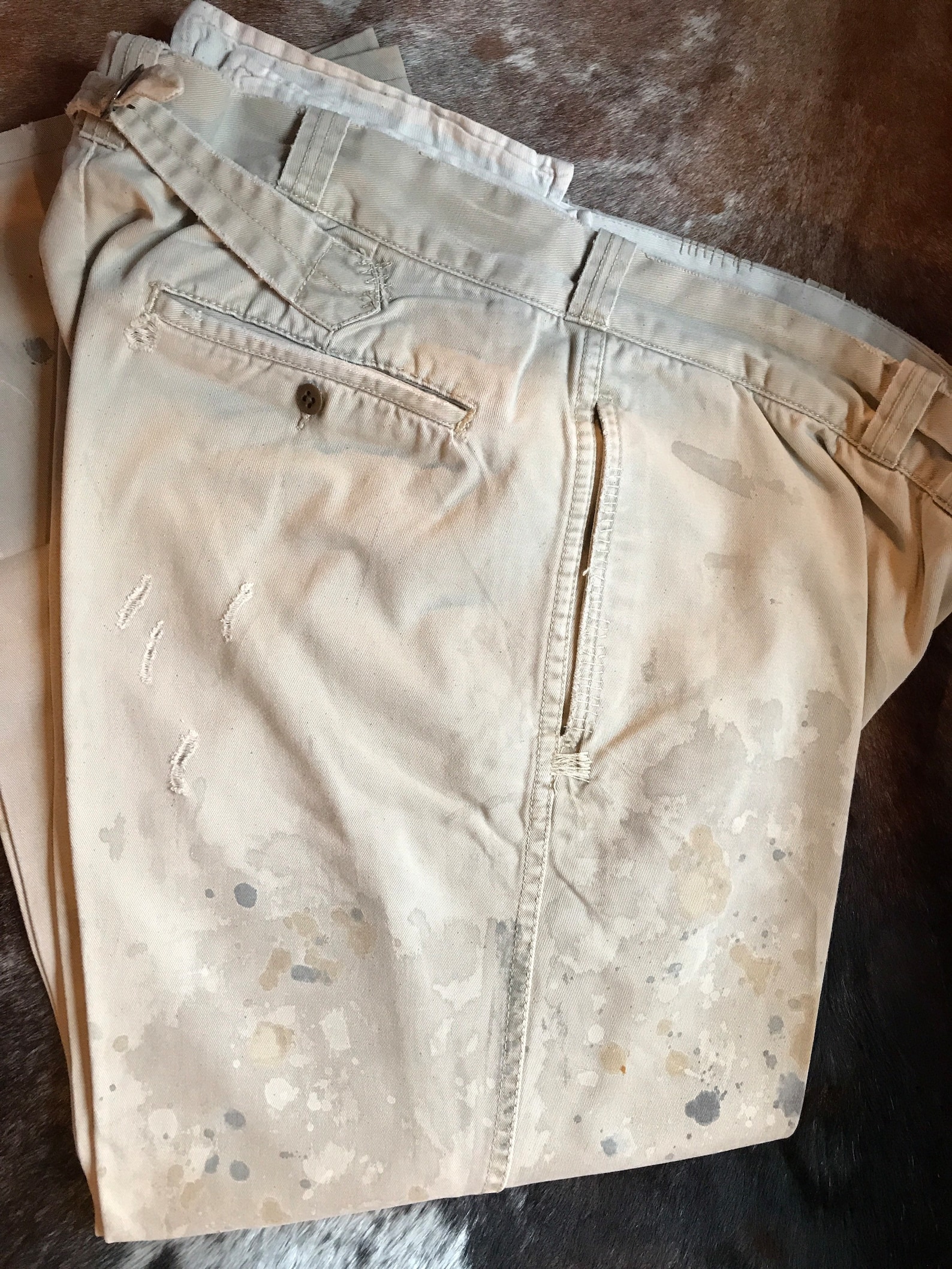 Ralph Lauren Paint Splatter Pants Painters Pants Paint Splashed Pollack ...