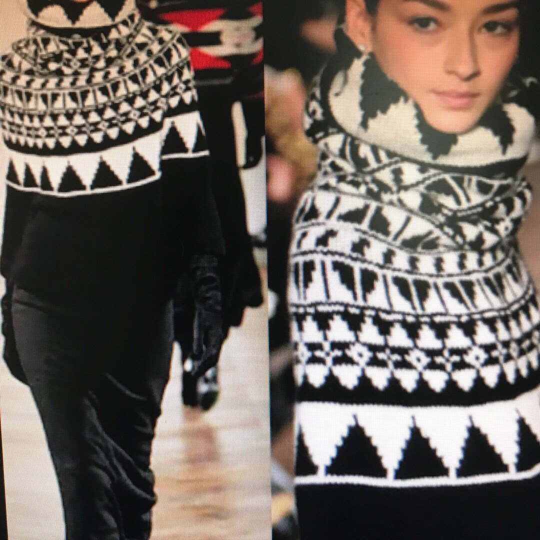 Ralph Lauren Cashmere Poncho Cape Hand Knit Sweater Native American ...