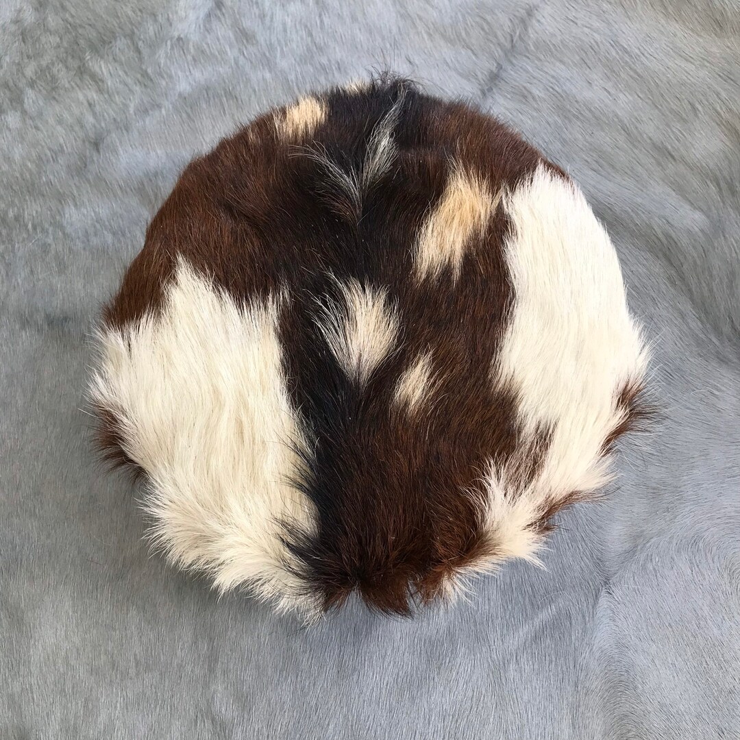 Antique Architectural Stool Capital Cowhide Goat Hide Hair Hide ...