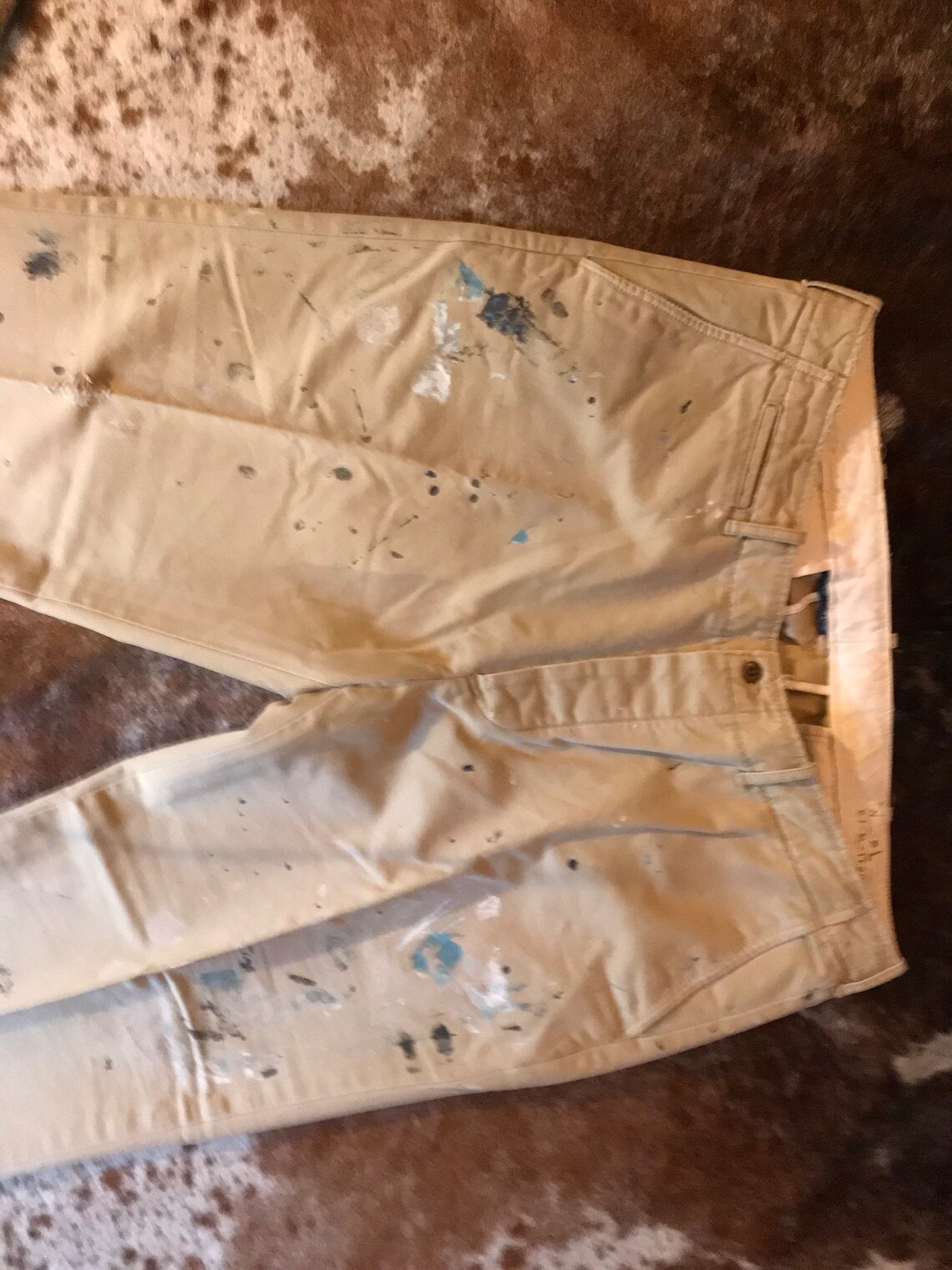 Ralph Lauren Paint Splatter Pants Painters Pants Paint Splashed Pollack ...