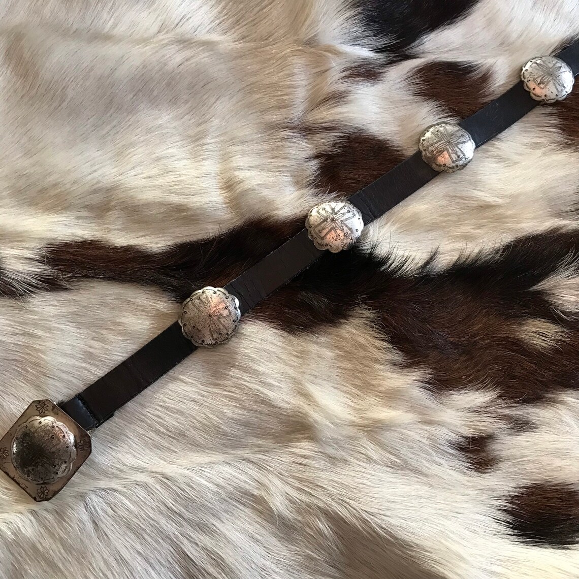 Vintage Ralph Lauren Concha Belt Tribal Belt Native American Southwest ...