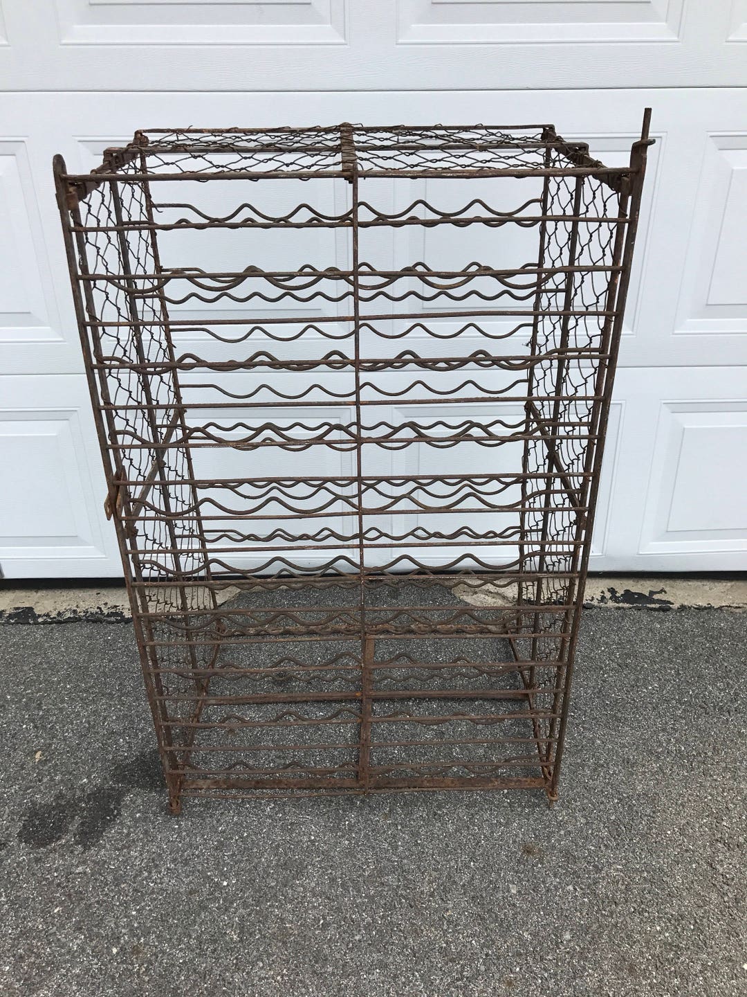 Antique French Wine Rack Cave French Wine Safe Store Display Parisian ...