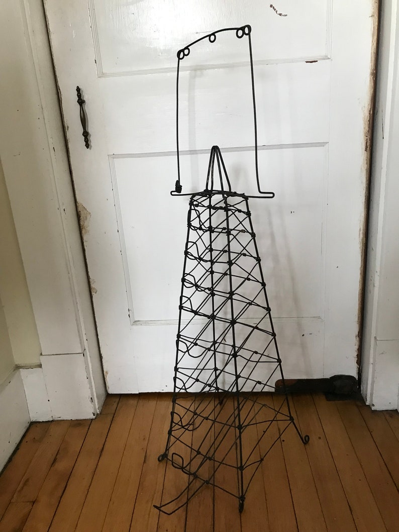 Antique French Wire Rack Wirework Bakery Stand Store Display Paris ...