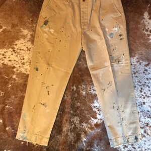 Ralph Lauren Paint Splatter Pants Painters Pants Paint Splashed Pollack ...