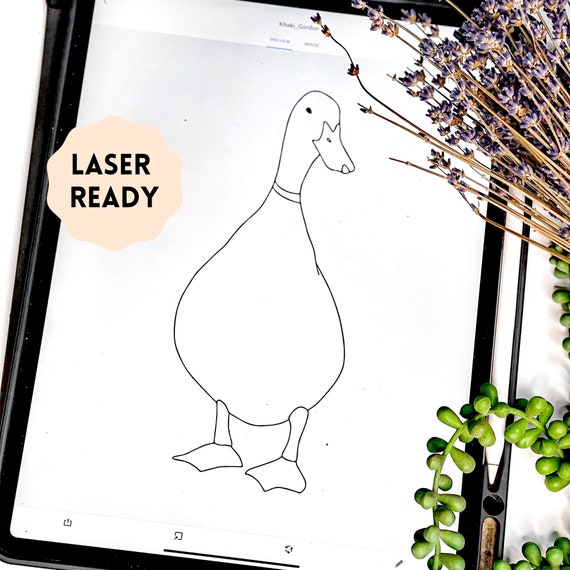 Duck Scroll Saw Pattern Laser Ready Cut File | Etsy