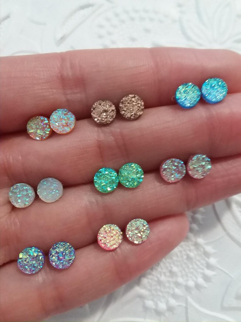 2 Pack of Stud Earrings - Your Choice of Studs on Hypoallergenic Posts ...