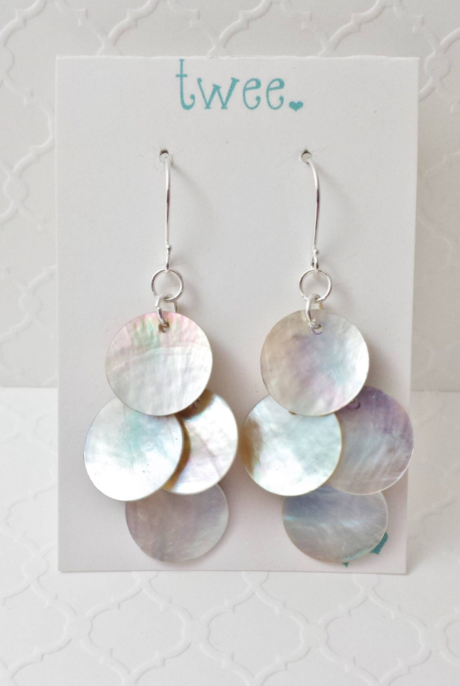 Natural Mussel Shell Earrings You Choose Ear Wires, Sterling Silver ...