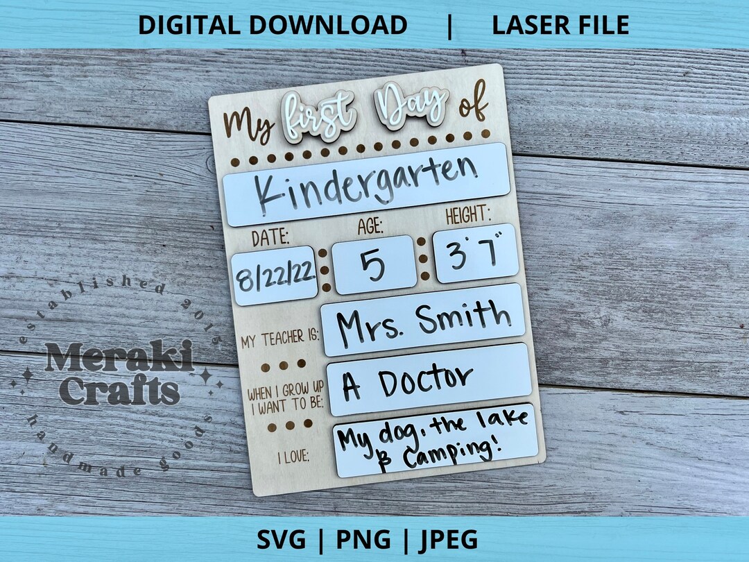 Interchangeable Back to School Sign Digital SVG Glowforge Laser File - Etsy