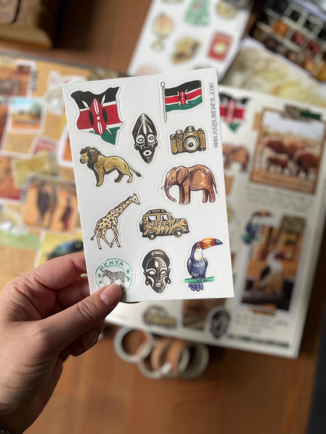 Kenya Travel Stickers - Etsy