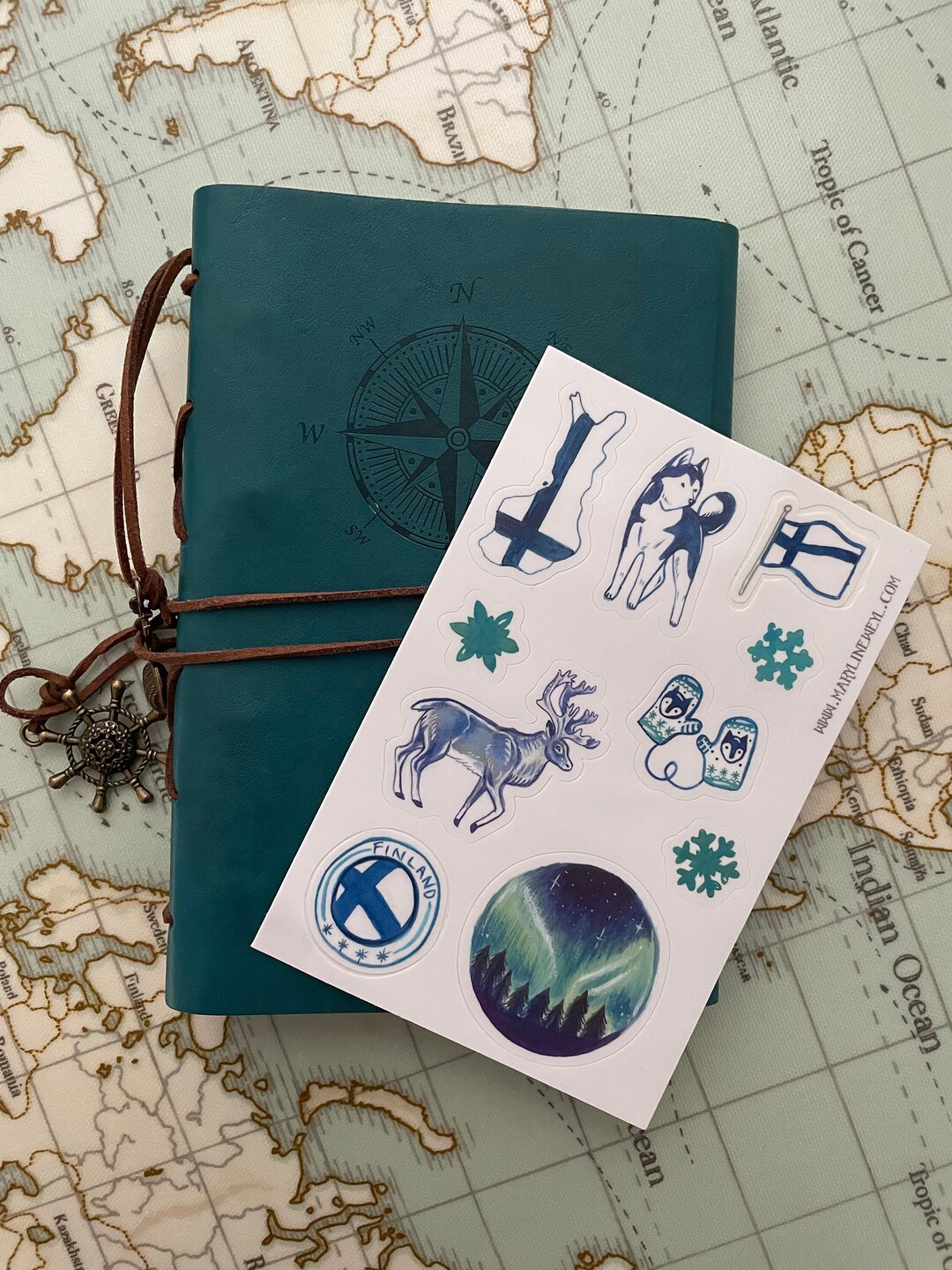 Travel Stickers Finland Lapland - Etsy
