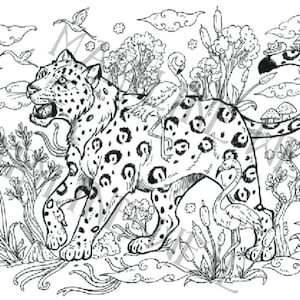 Digital Coloring Book "magical Creatures to Color" - Etsy