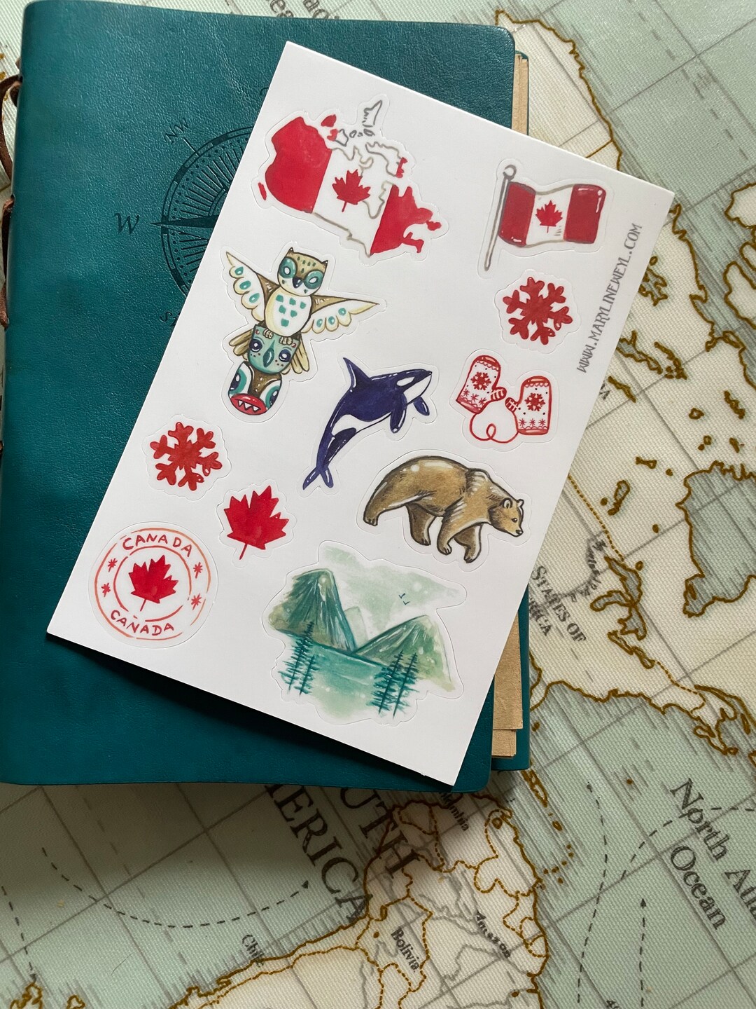 Canada Travel Stickers - Etsy