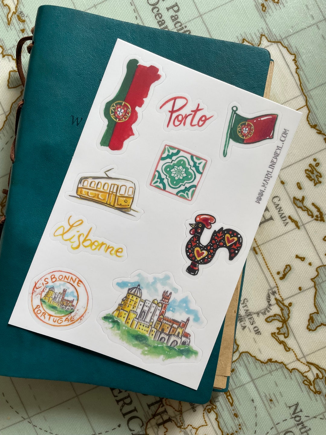 Portugal Travel Stickers - Etsy