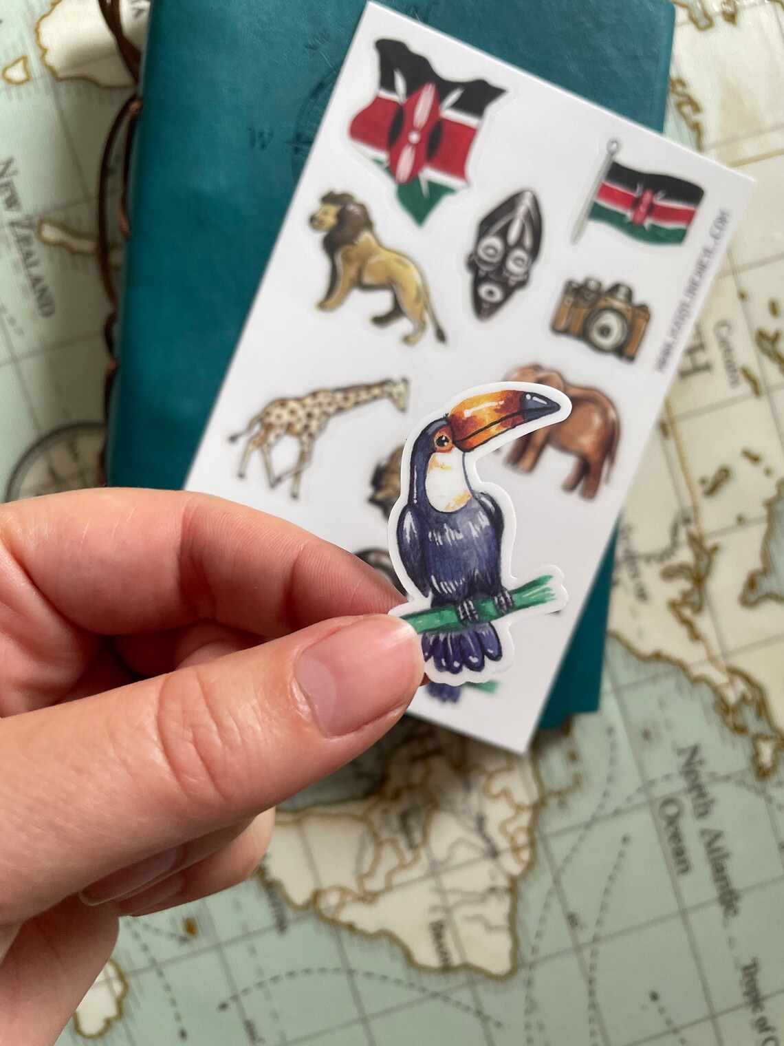 Kenya Travel Stickers - Etsy
