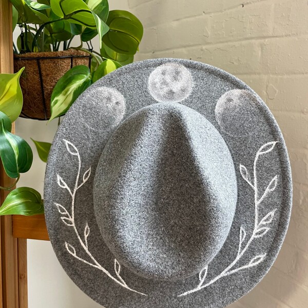 Wide Brim Moon Phase Hat - Etsy