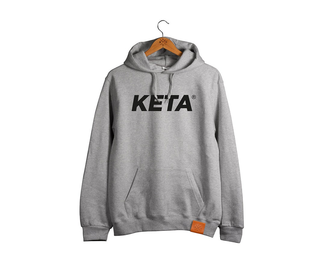 KETA College Hoodie, Hooded Sweater in Rough Grey, Hood, Sweater with ...