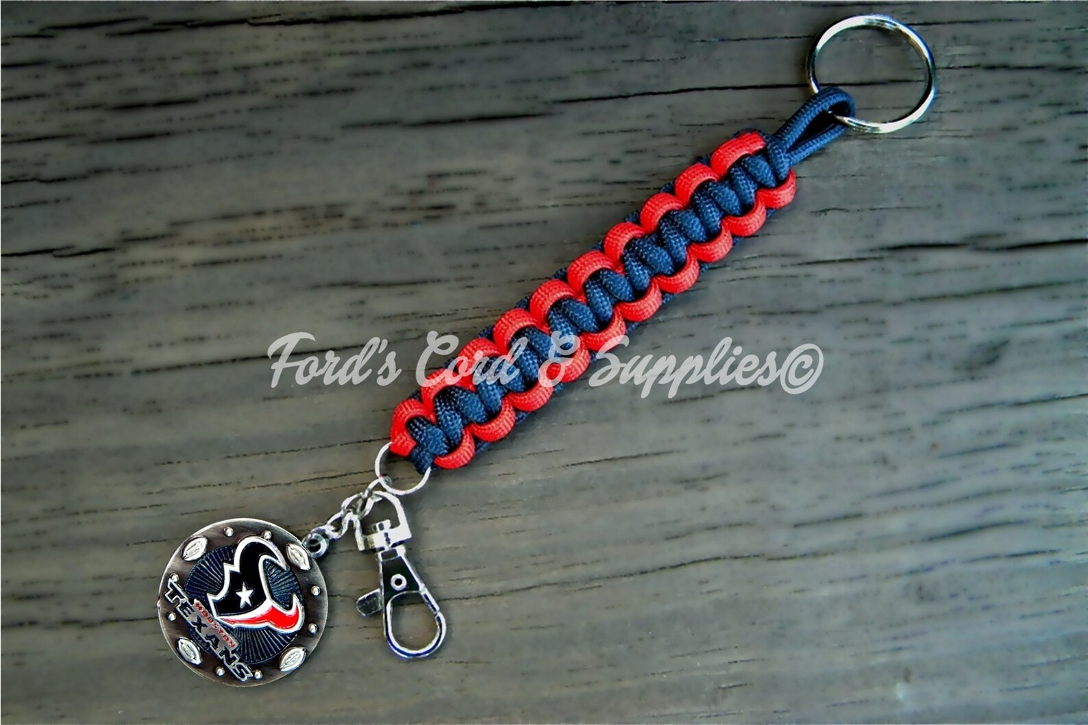 NFL Team Logo Key Fob Keychain Paracord Key Fob Survival | Etsy