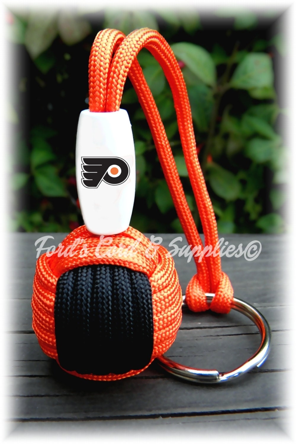 NHL Team Monkey Fist Keychain Blackhawks Bruins Devils - Etsy