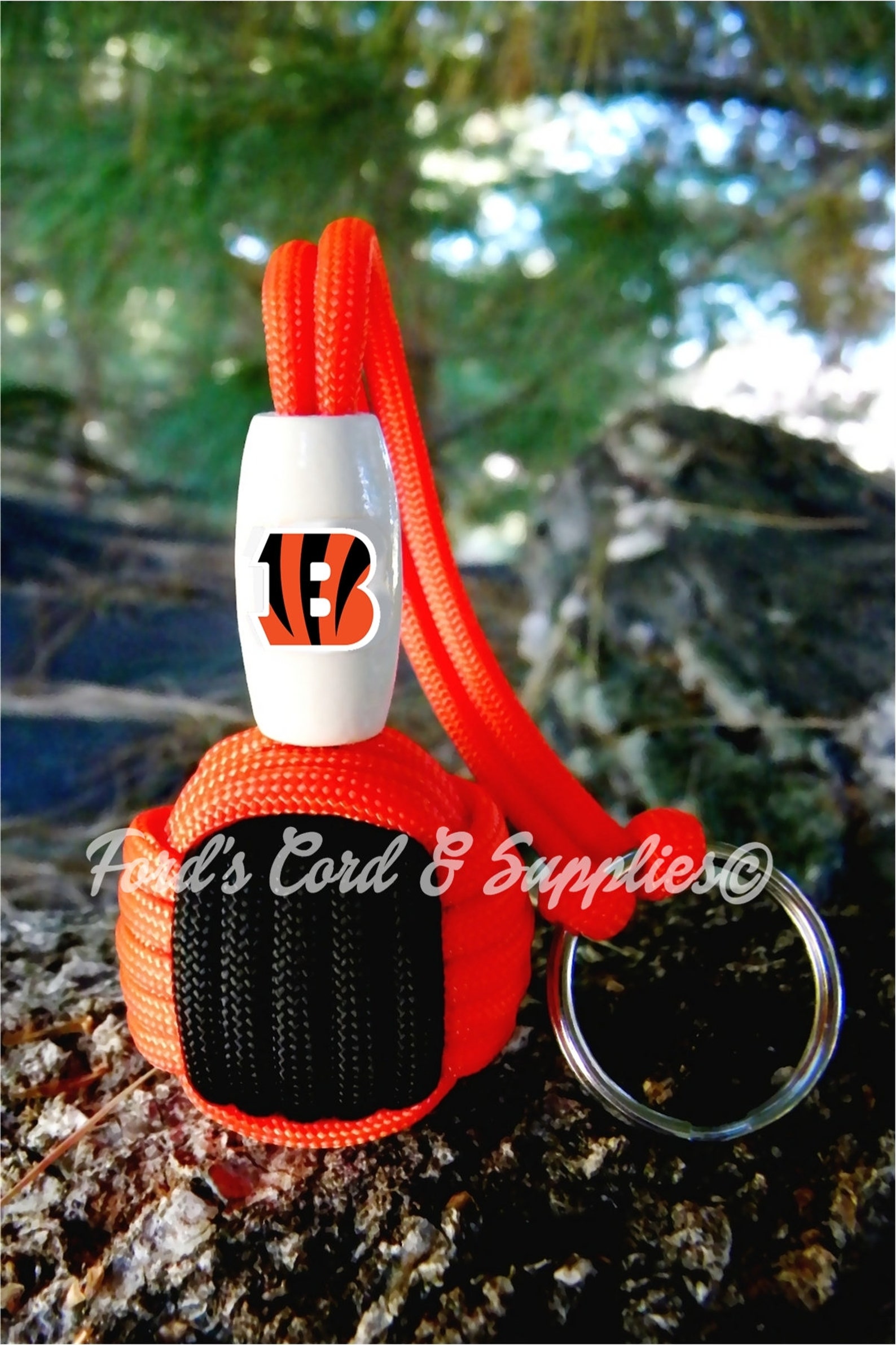 NFL Team Paracord Monkey Fist Keychain Paracord Keychain | Etsy