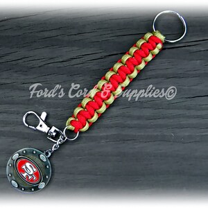 NFL Team Logo Key Fob, Keychain, Paracord Key Fob, Survival Gear ...