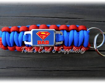 Super Dad Keychain - Etsy