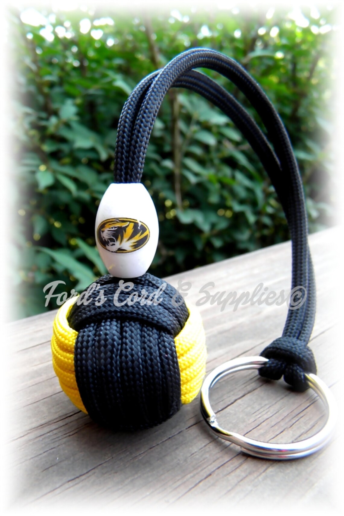 NCAA College Team Monkey Fist Keychain Clemson Alabama - Etsy