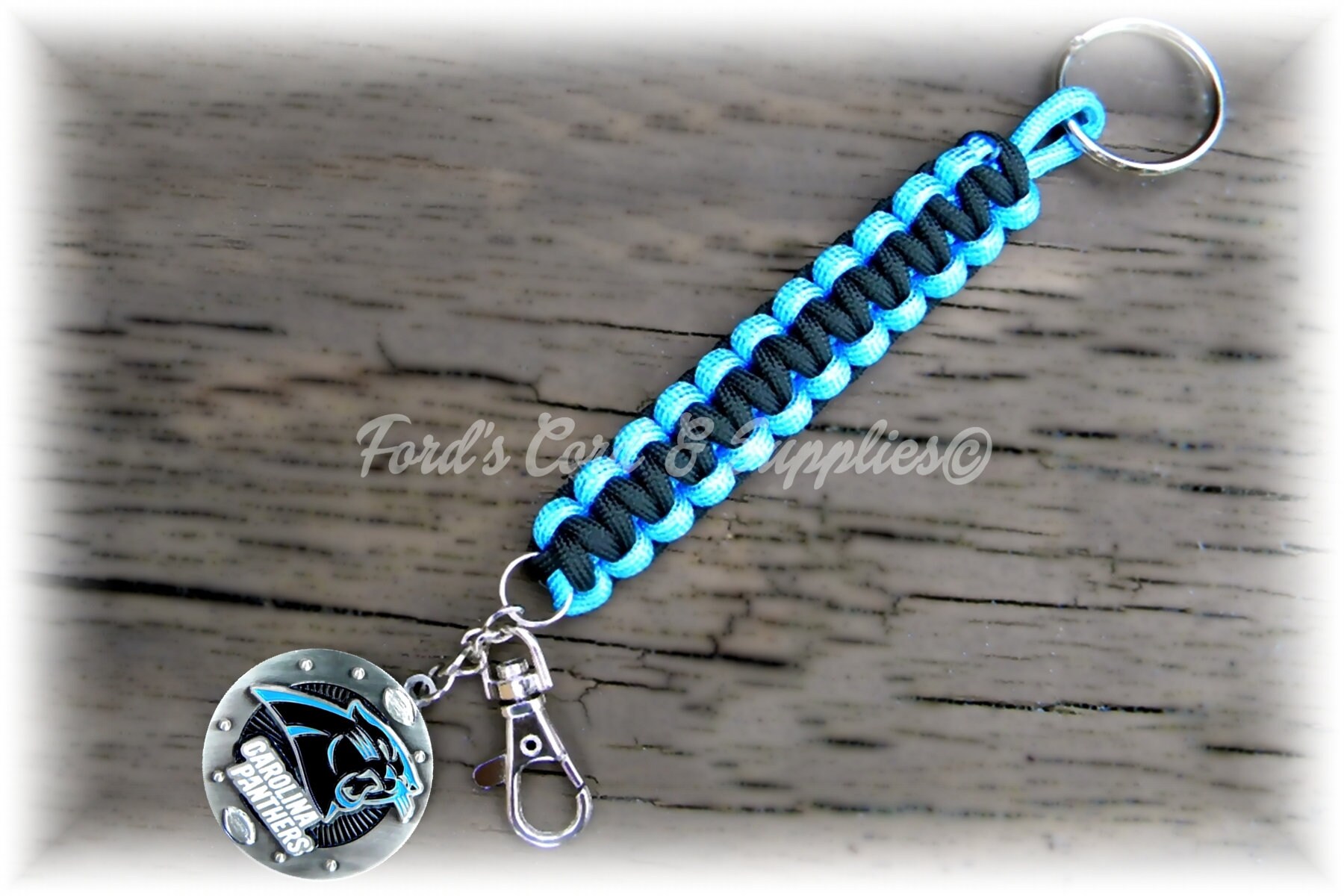 NFL Team Logo Key Fob Keychain Paracord Key Fob Survival | Etsy