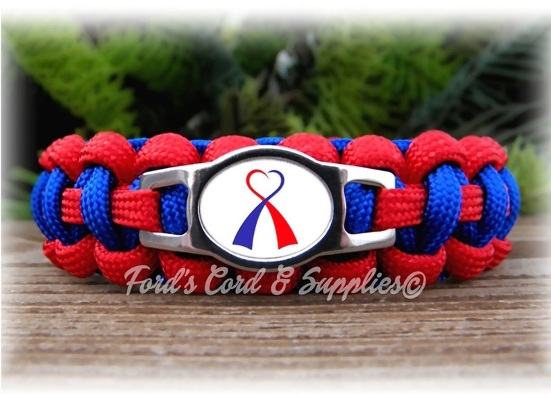 CHD Congenital Heart Defect Awareness Ribbon Bracelet | Etsy