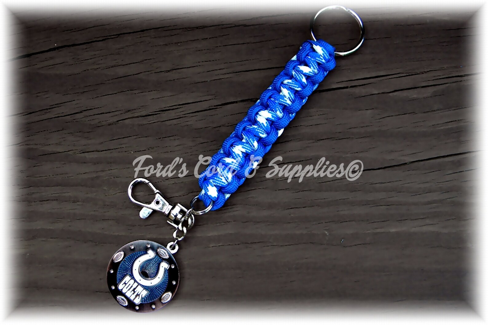 NFL Team Logo Key Fob Keychain Paracord Key Fob Survival | Etsy