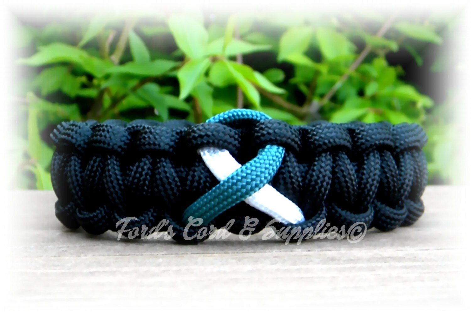 Cervical Cancer Awareness Ribbon Bracelet Paracord Bracelet | Etsy