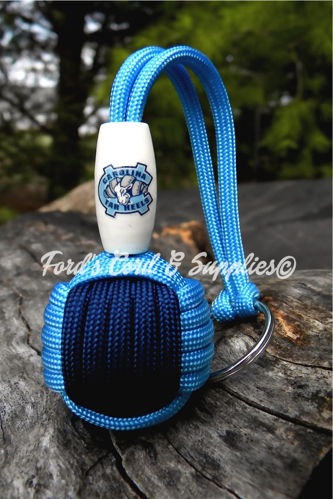 NCAA College Team Monkey Fist Keychain Clemson Alabama - Etsy