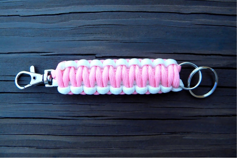 Blue Awareness Ribbon Key Fob Paracord Keychain Accessories | Etsy