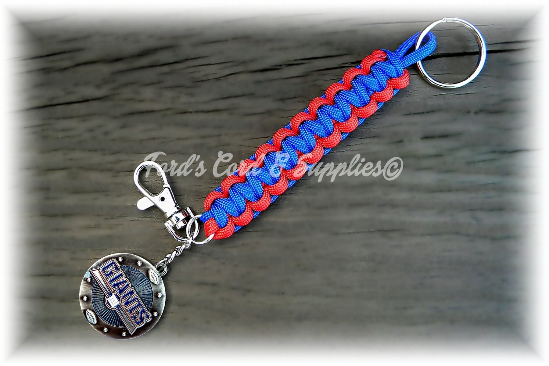 NFL Team Logo Key Fob Keychain Paracord Key Fob Survival | Etsy