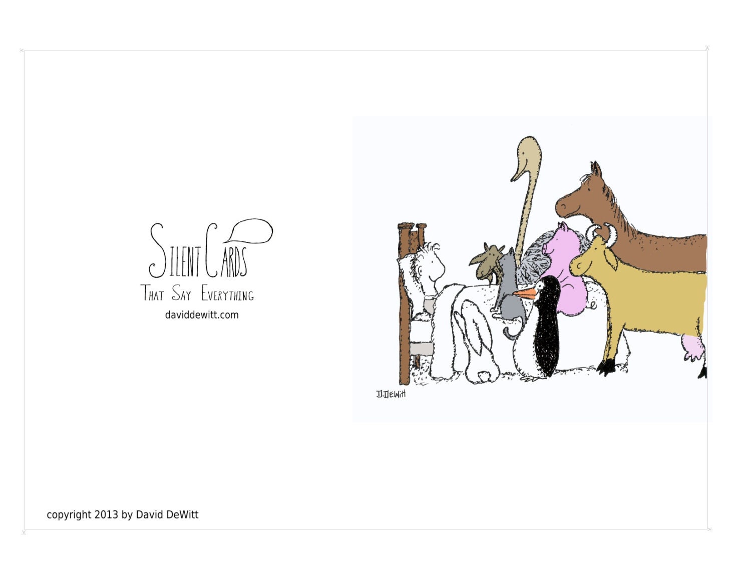 PRINTABLE Get Well Card (animal Get Well), 5" X 7", Original ...