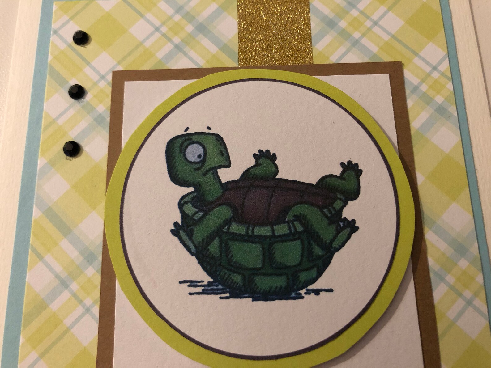 Get Well Soon Card Turtle Handmade | Etsy