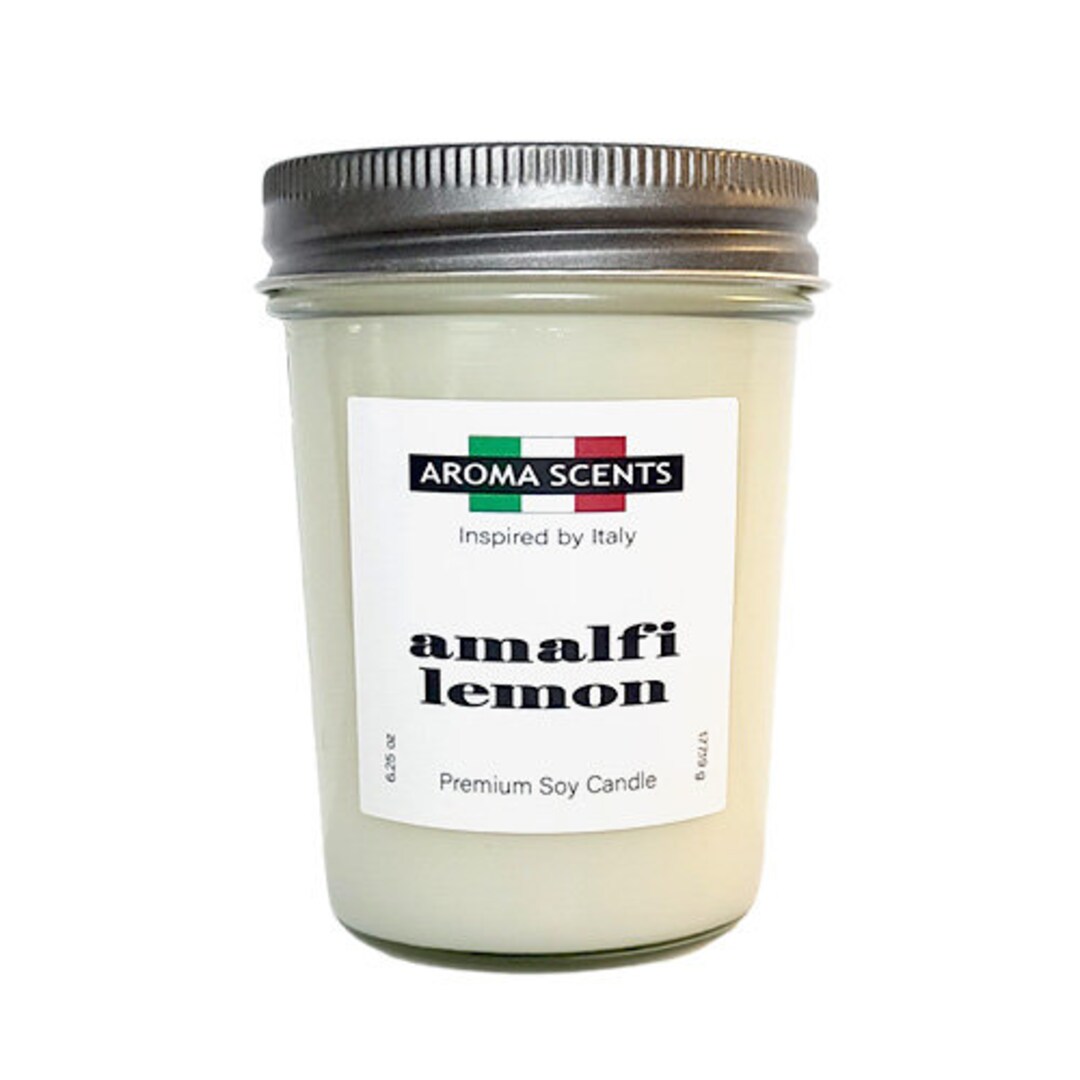 Amalfi Lemon Soy Candle - Italian Candles - Italy Gifts - Lemon Scented ...