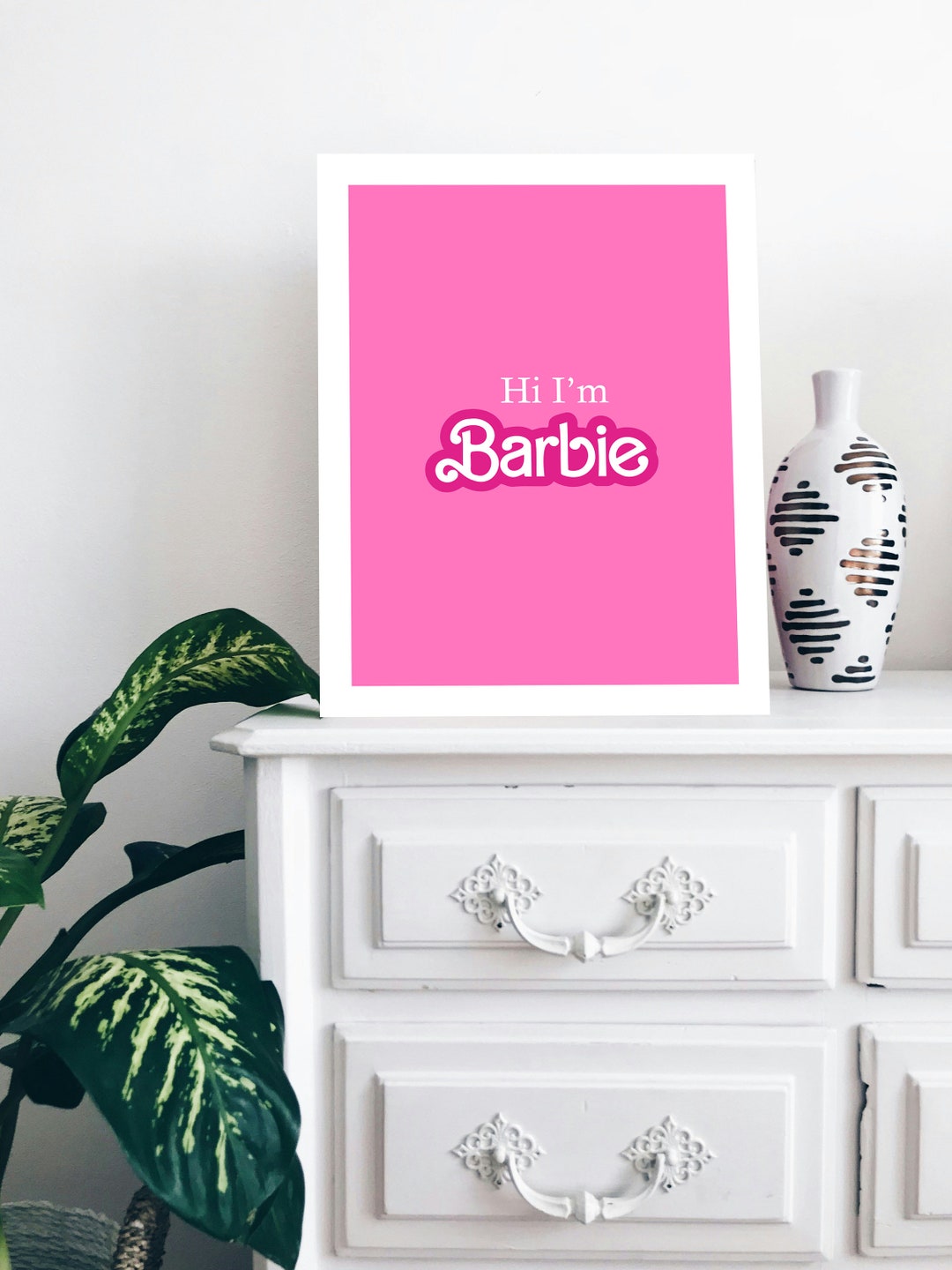 Printable Wall Art Prints, Barbie Digital Art , Colorful, Vivid Frame ...