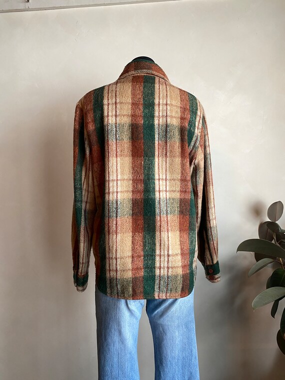 1970s Montgomery Ward CPO Earthtone Brown Green Wool … - Gem