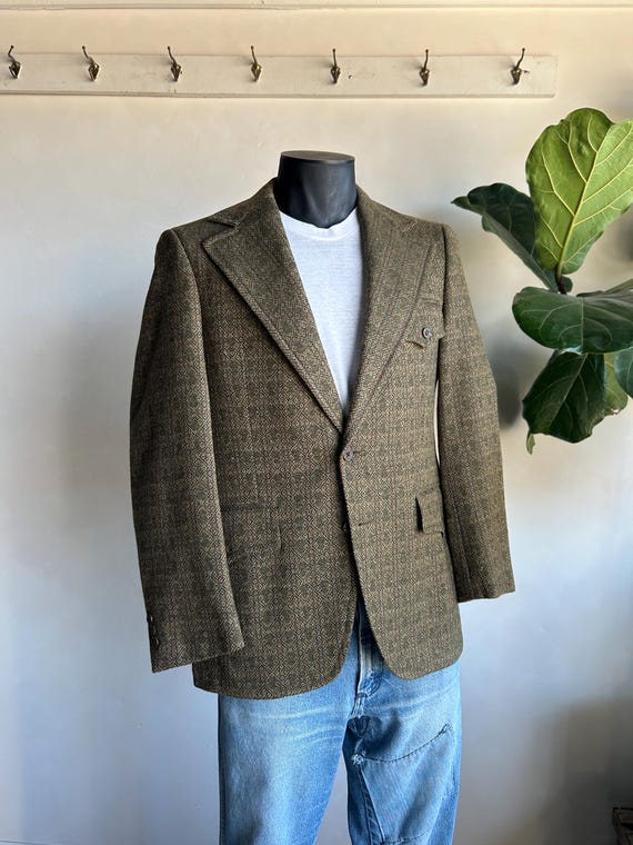 1960s/70s Fieldshire Patterned Wool Blazer Sport Coat… - Gem