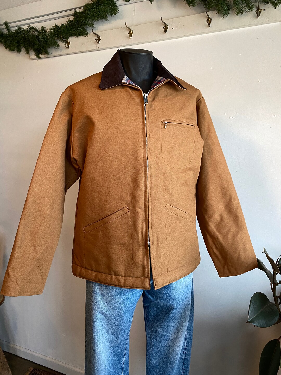 Deadstock Vintage Pella Big Dutch Duck Canvas Workwear Quilted Flannel ...