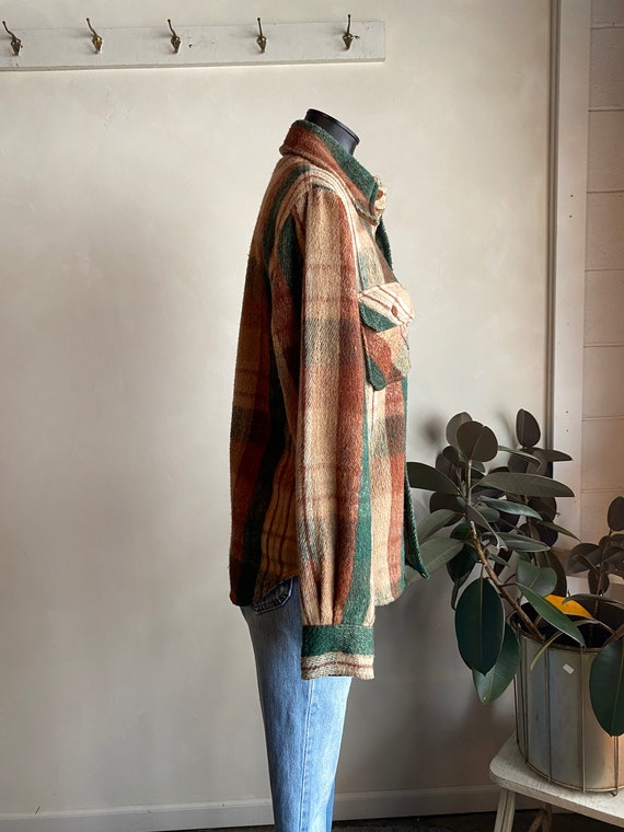 1970s Montgomery Ward CPO Earthtone Brown Green Wool … - Gem